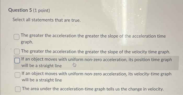 Solved Select all statements that are true. The greater the | Chegg.com