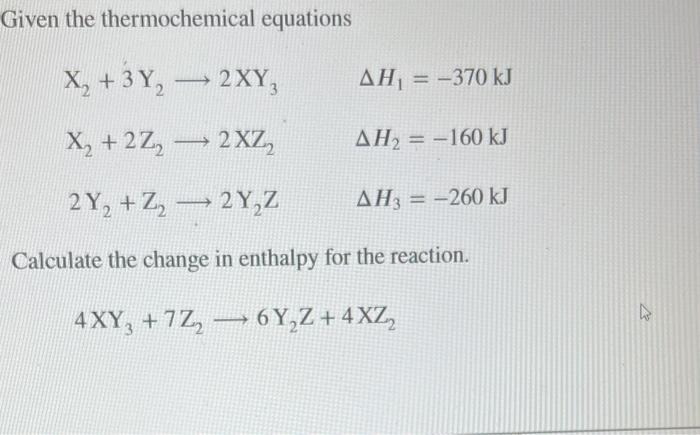 Solved Given the thermochemical equations | Chegg.com