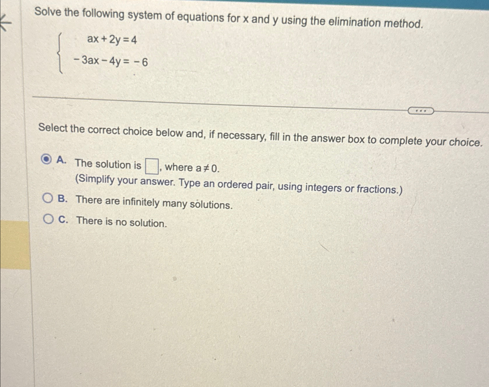 Solved Solve the following system of equations for x ﻿and y | Chegg.com