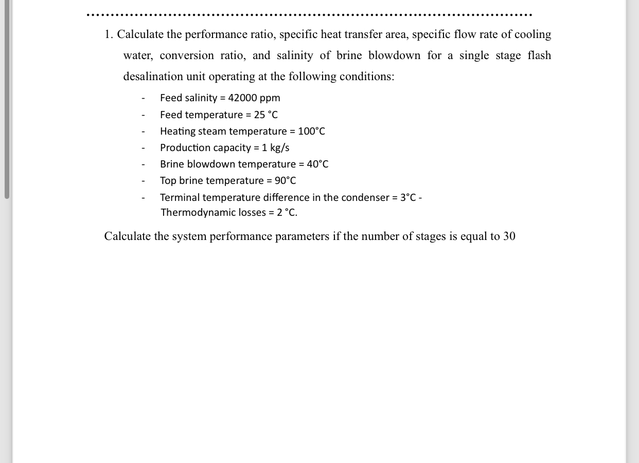 Solved Calculate the performance ratio, specific heat | Chegg.com