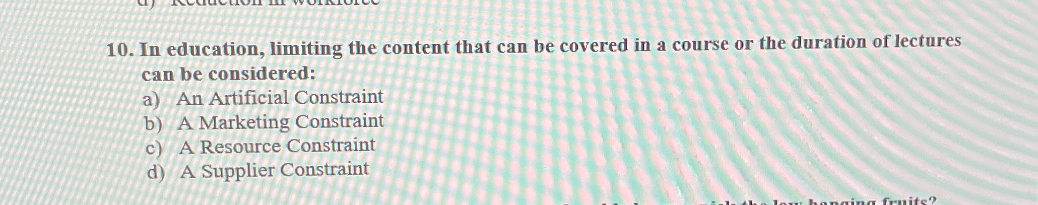 Solved In education, limiting the content that can be | Chegg.com