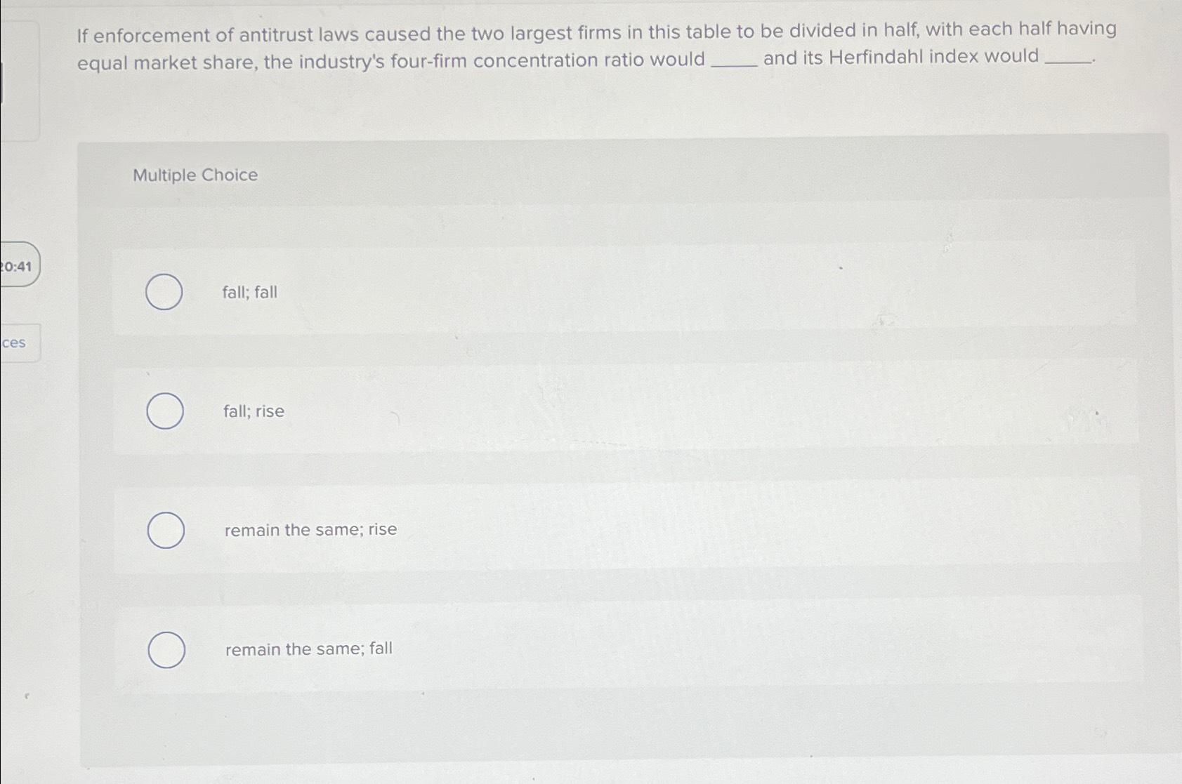 Solved If enforcement of antitrust laws caused the two | Chegg.com