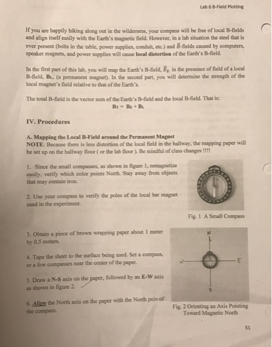 Solved Lab 6 B-Field Mapping I. Objectives To use small | Chegg.com