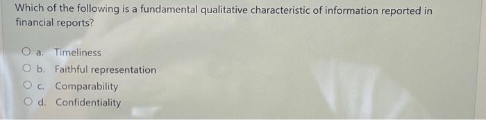 Solved Which of the following is a fundamental qualitative | Chegg.com