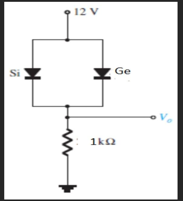 Solved Determine The Voltage V O For The Given Network