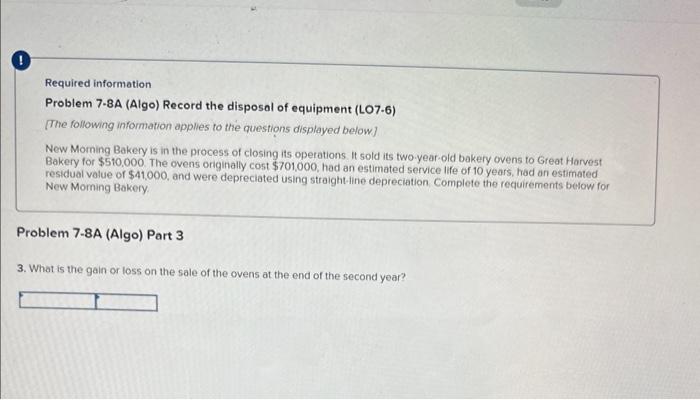 Solved Problem 7.5A (Algo) Determine depreciation under | Chegg.com