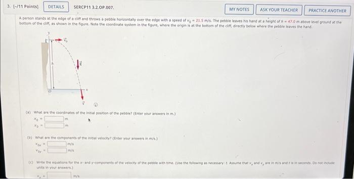 Solved (a) What are the cosedihates of the intal sosition of | Chegg.com