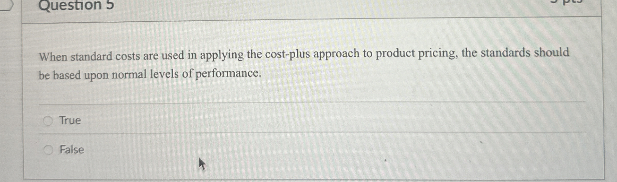 Solved Question 5When standard costs are used in applying | Chegg.com