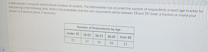 Solved A telemarketer's computer selects phone numbers at | Chegg.com