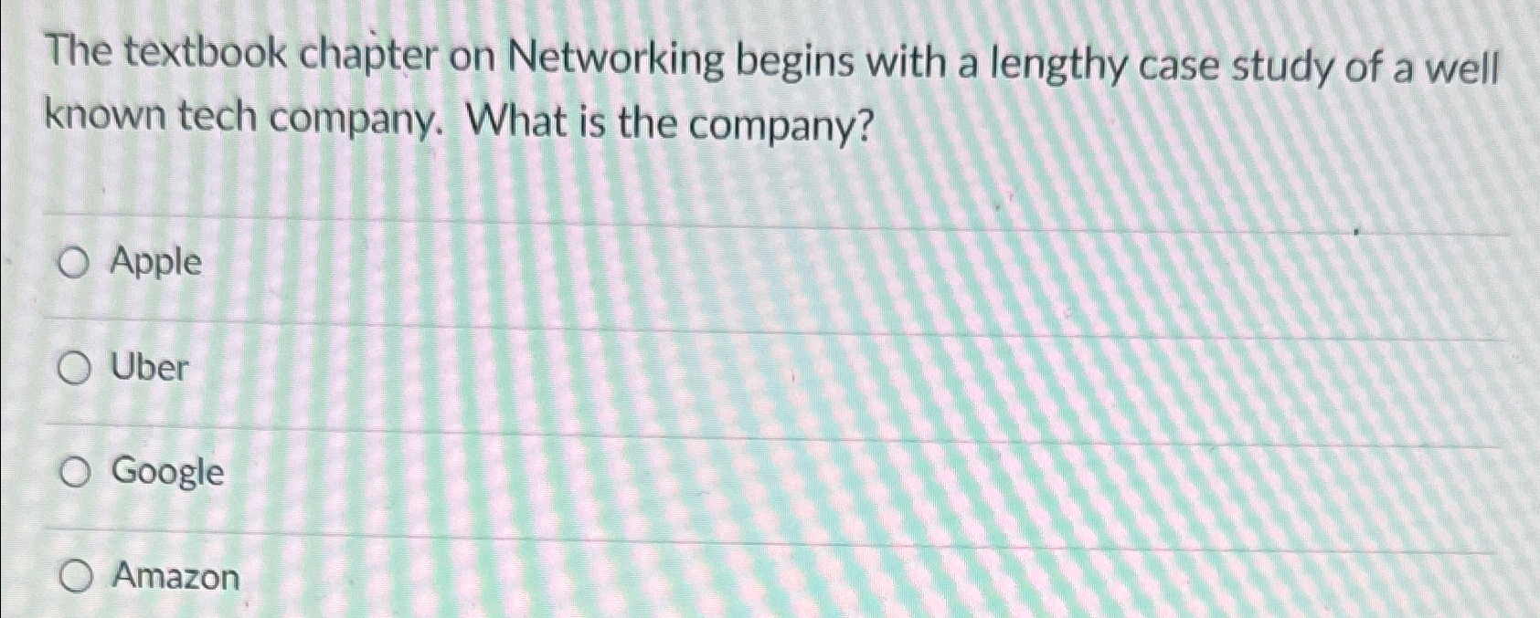 Solved The textbook chapter on Networking begins with a | Chegg.com
