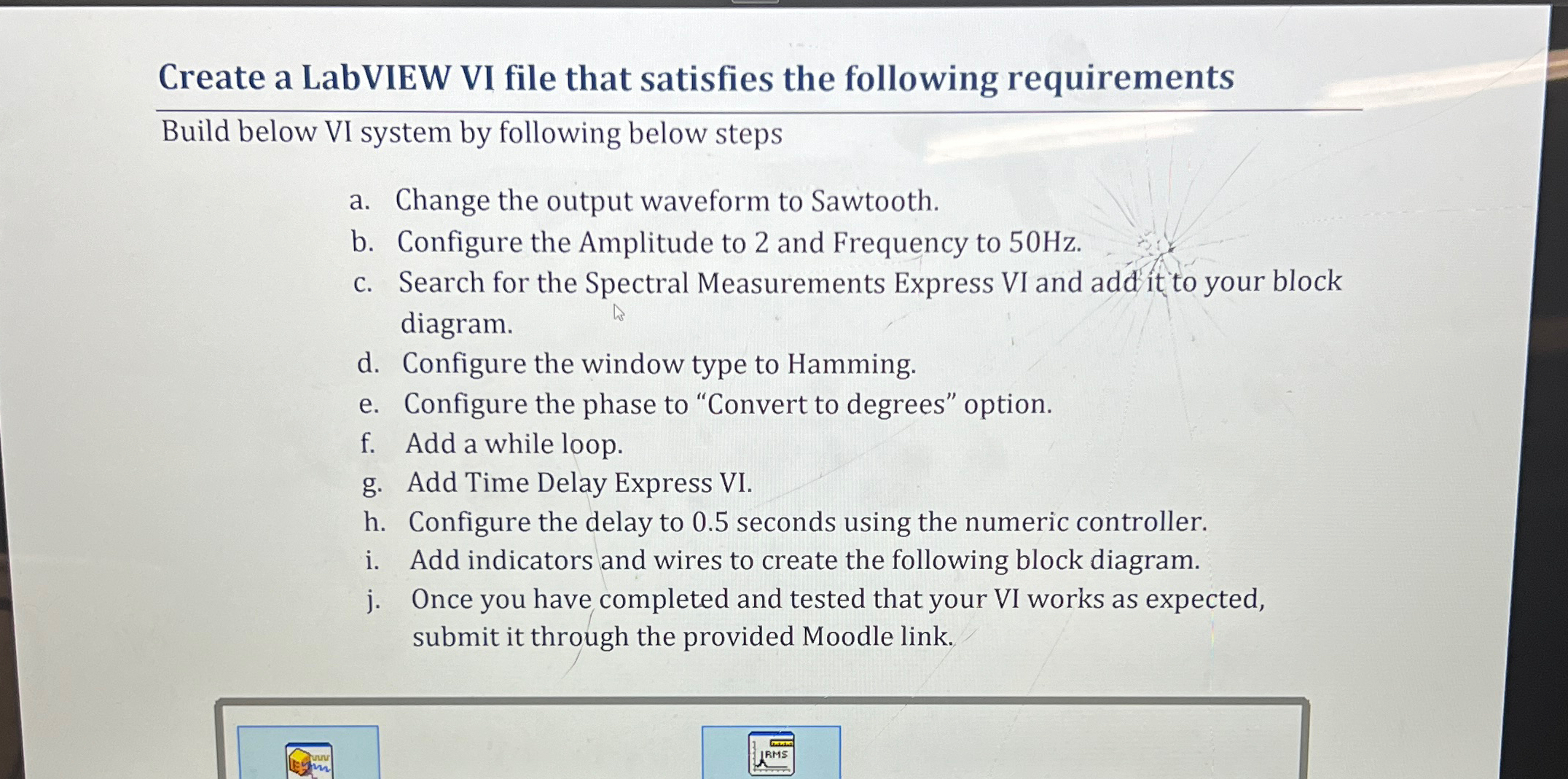 Solved Create a LabVIEW VI file that satisfies the following | Chegg.com