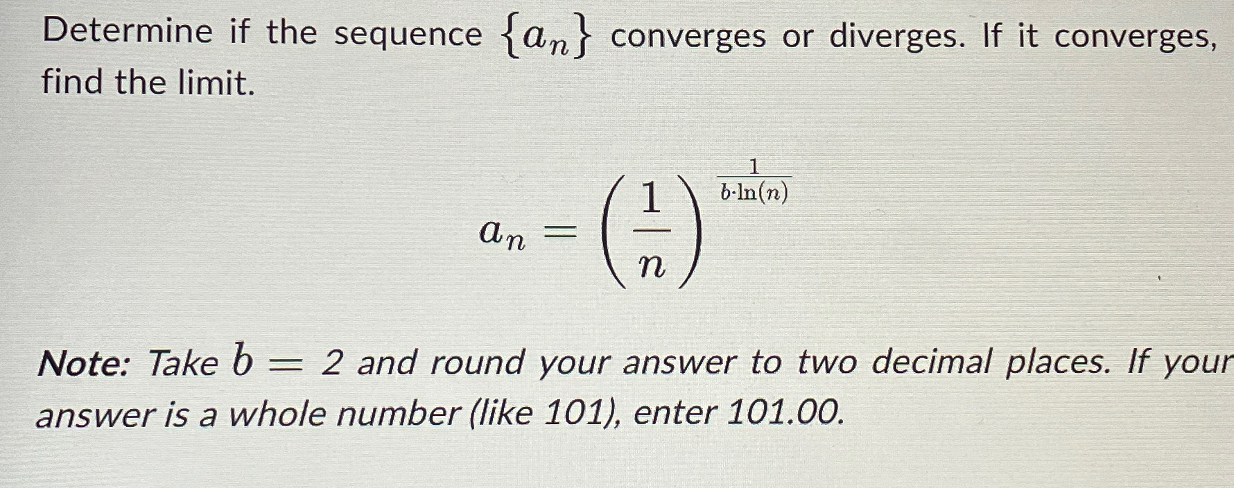 Solved Determine if the sequence {an} ﻿converges or | Chegg.com