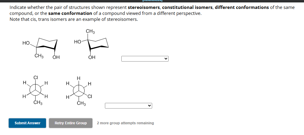 Solved by an EXPERT Indicate whether the pair of structures shown ...