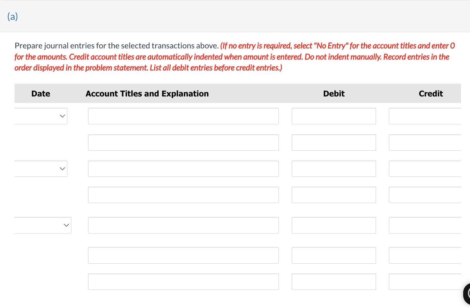 Solved The following are selected 2025 ﻿transactions of | Chegg.com