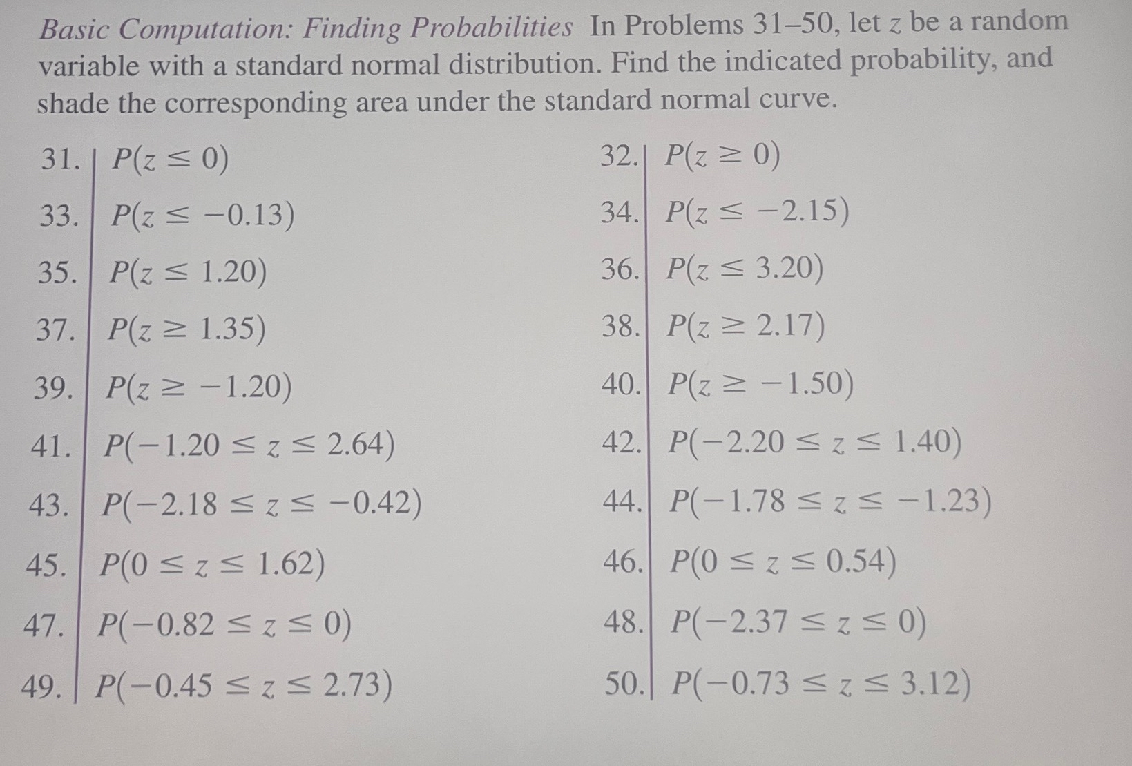 Solved Basic Computation: Finding Probabilities In Problems | Chegg.com