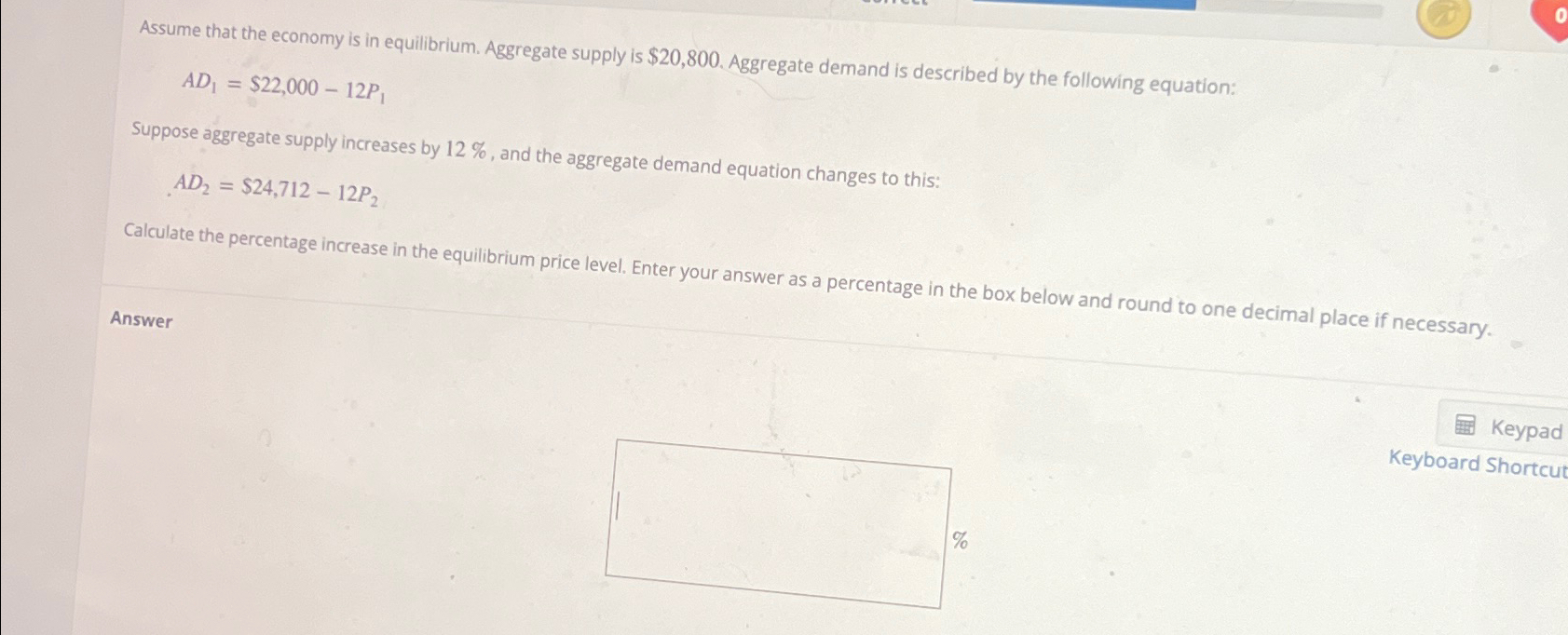 Assume that the economy is in equilibrium. Aggregate | Chegg.com