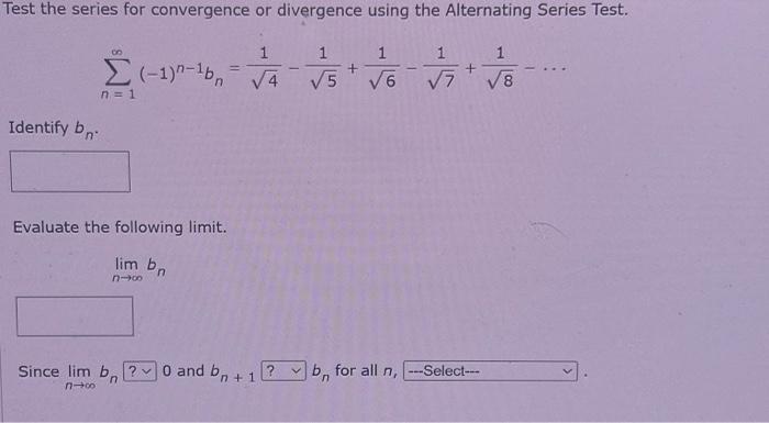 Solved Test the series for convergence or divergence using | Chegg.com
