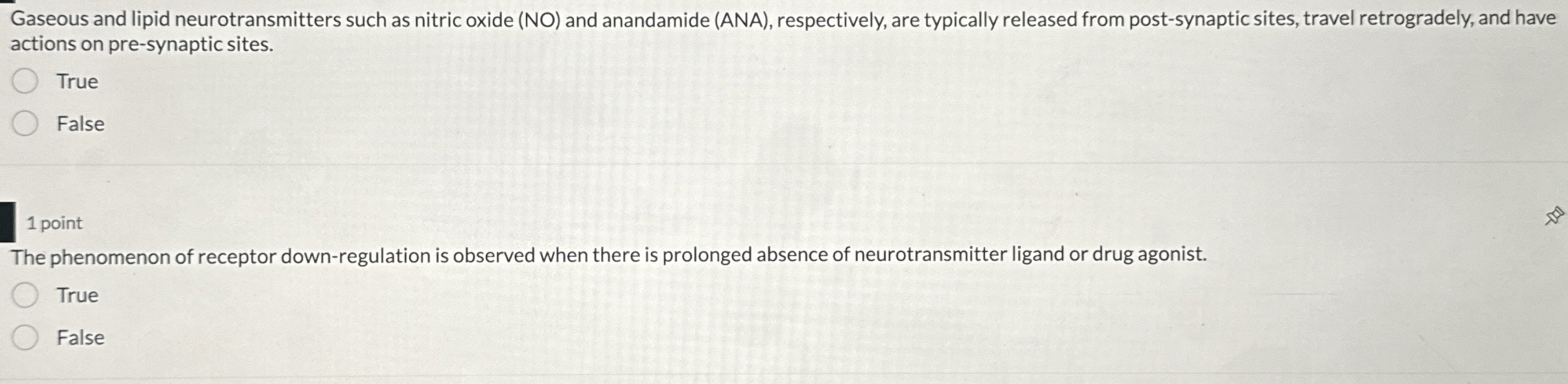 Solved Gaseous and lipid neurotransmitters such as nitric | Chegg.com