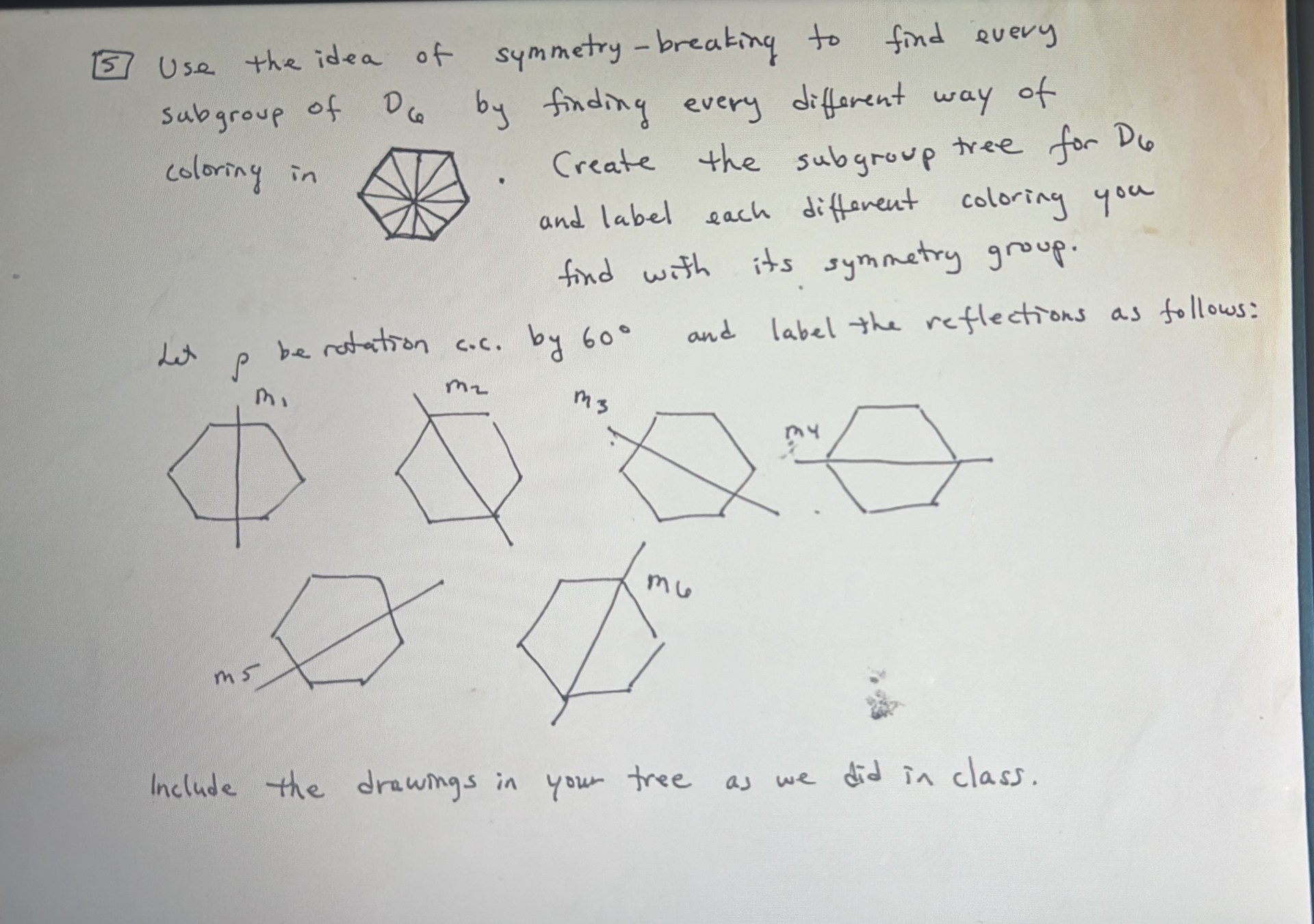 Solved Use the idea of symmetry-breaking to find | Chegg.com