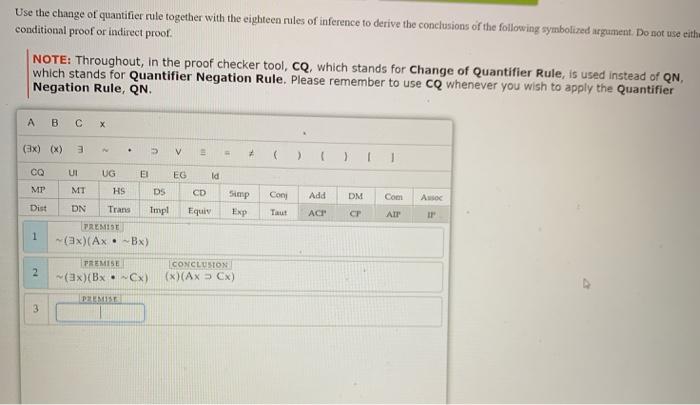 Solved Use the change of quantifier rule together with the | Chegg.com