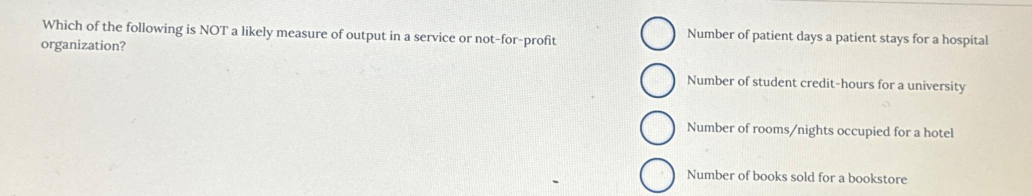 Solved Which of the following is NOT a likely measure of | Chegg.com