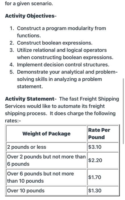Solved Description Lab Introduction- A control structure is | Chegg.com