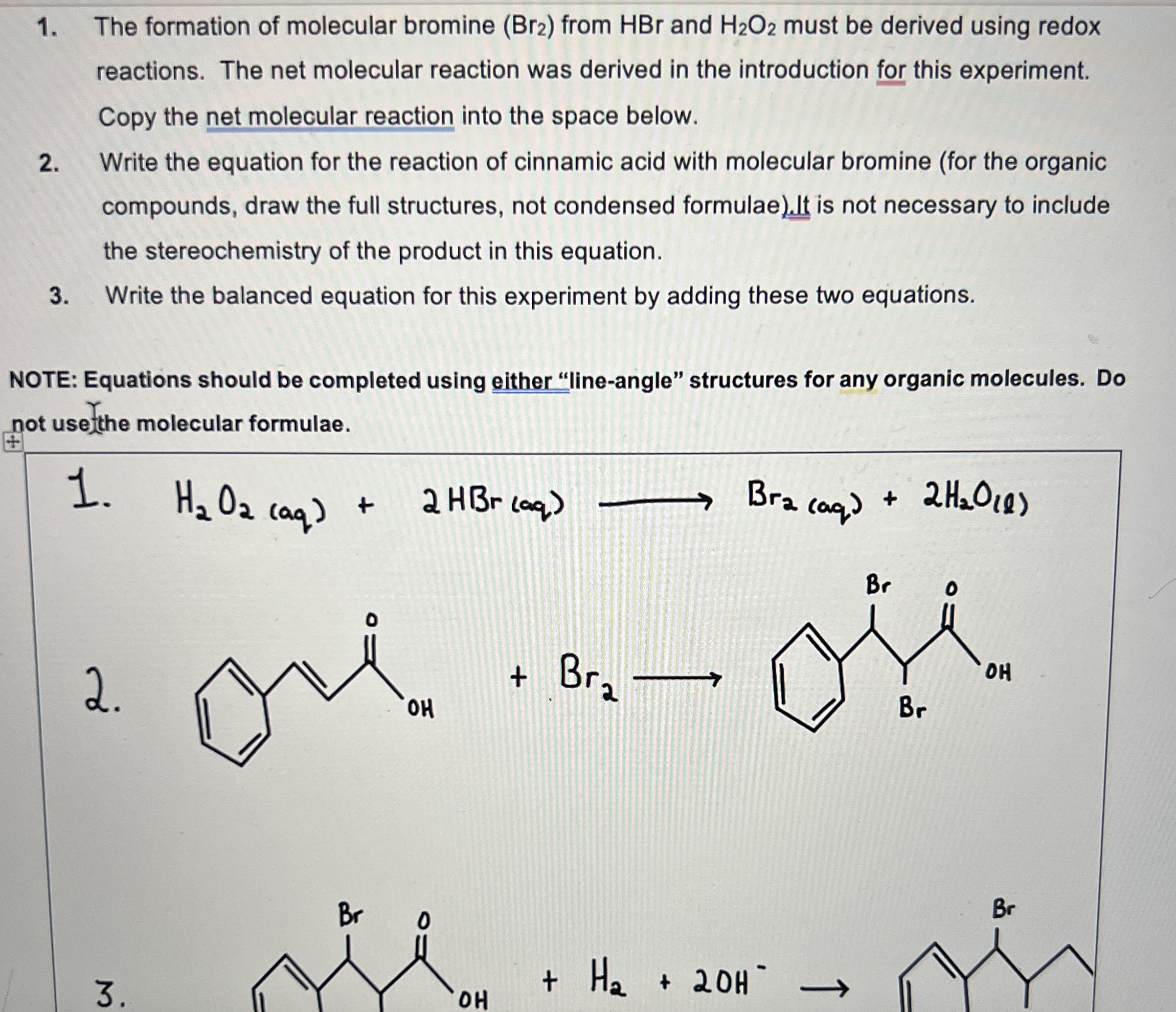 Solved The formation of molecular bromine (Br2) ﻿from HBr | Chegg.com
