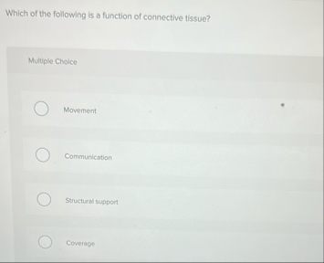 Solved Which of the following is a function of connective | Chegg.com