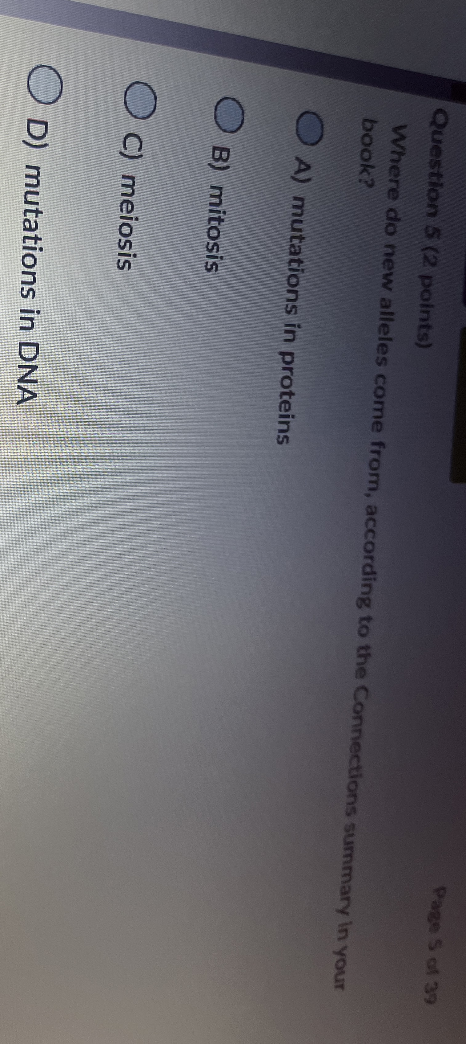 Solved Question 5 (2 ﻿points)Page 5 ﻿of 39Where do new | Chegg.com