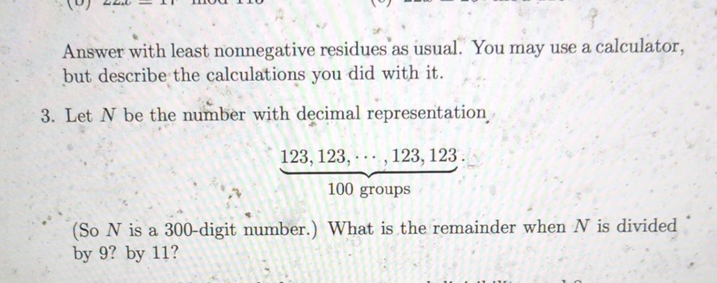 Solved Let N ﻿be the number with decimal | Chegg.com
