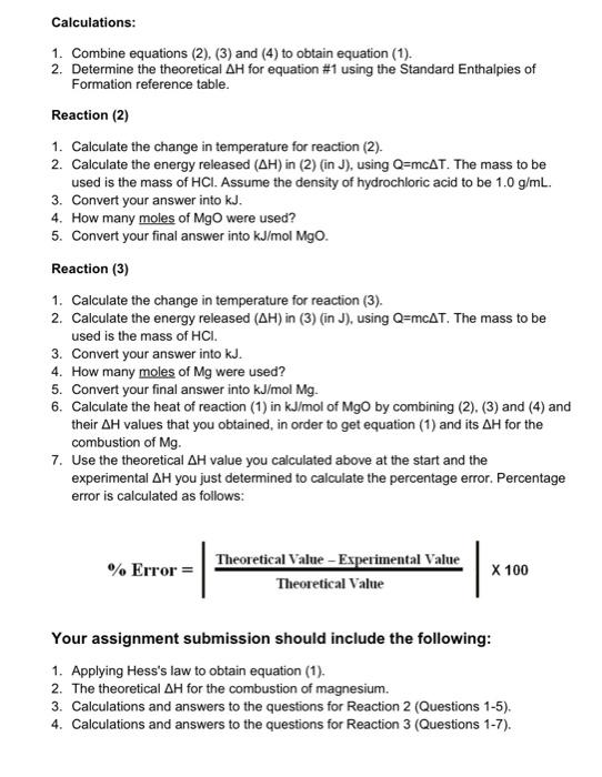 Solved Module 7 Assignment Determining the Heat of Reaction | Chegg.com