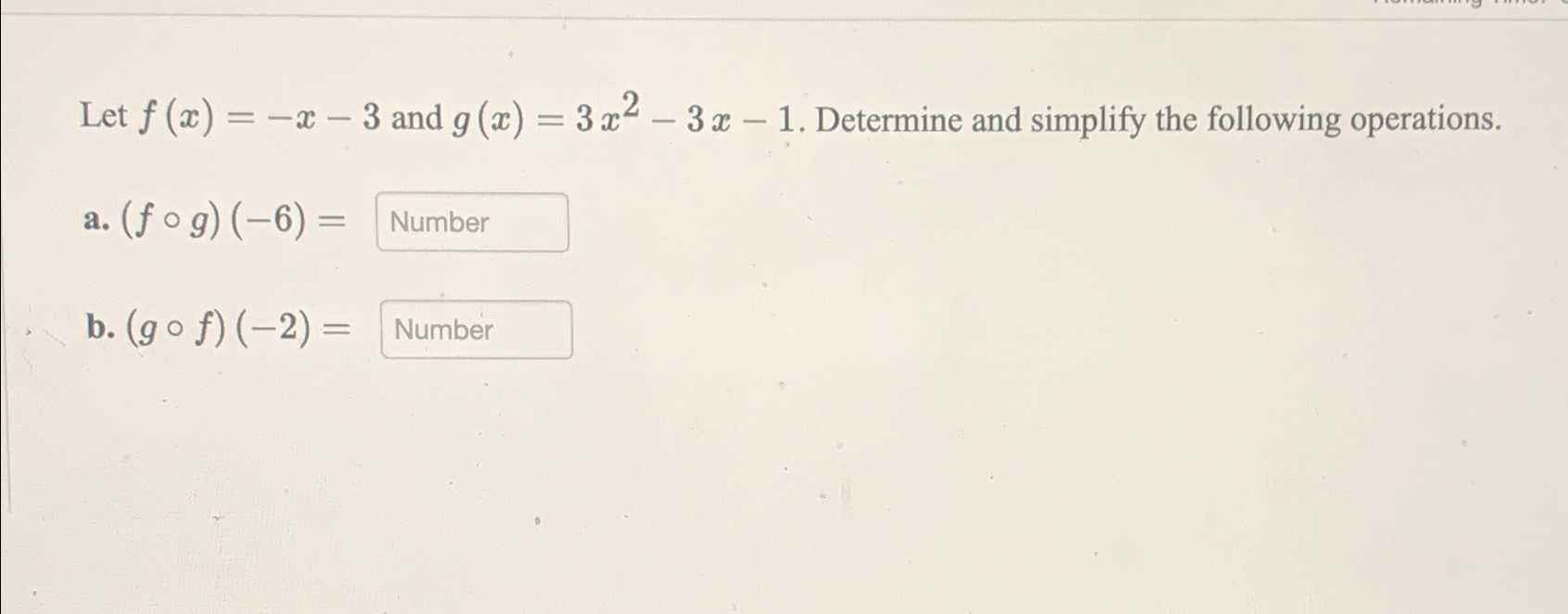 Solved Let F X X 3 ﻿and G X 3x2 3x 1 ﻿determine And