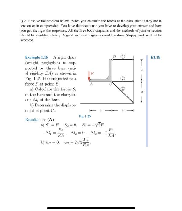 Solved Q3: Resolve the problem below. When you calculate the | Chegg.com
