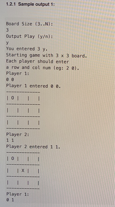 Solved In this problem, you will implement Tic-tac-toe for | Chegg.com