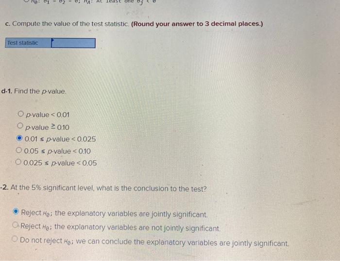 Solved The following ANOVA table was obtained when | Chegg.com