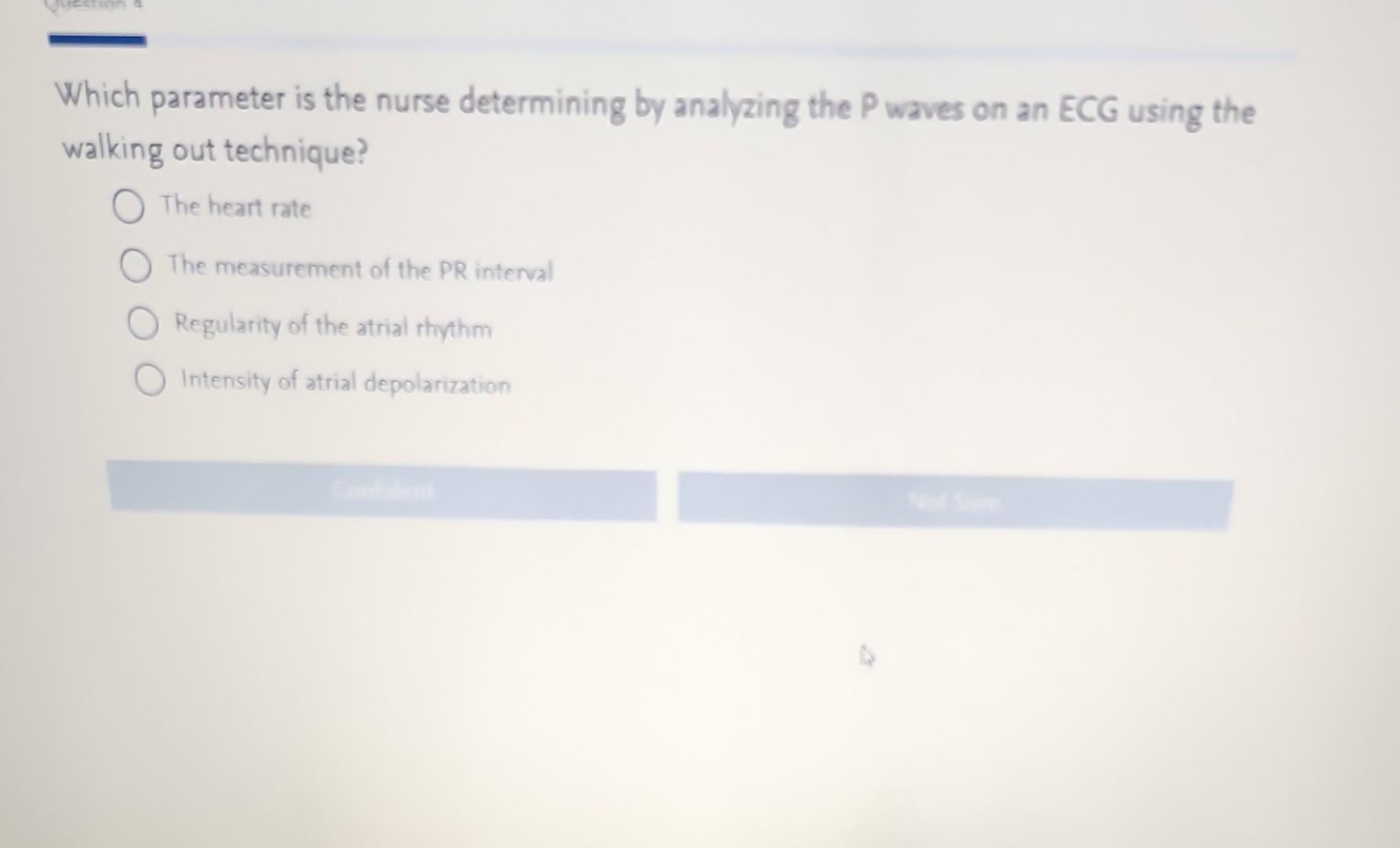 Solved Which parameter is the nurse determining by analyzing | Chegg.com