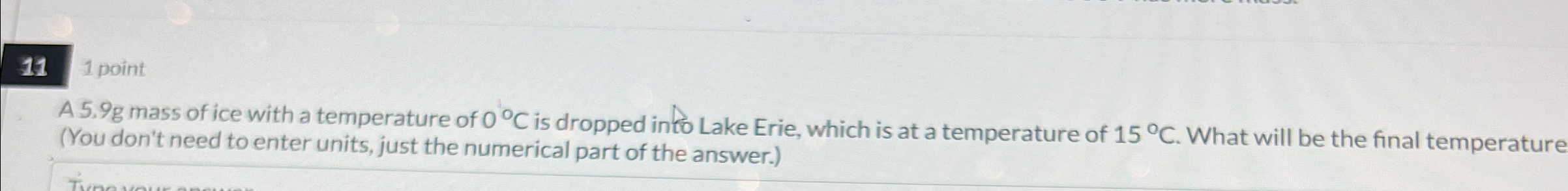 Solved 11 ﻿pointA 5.9g ﻿mass of ice with a temperature of | Chegg.com