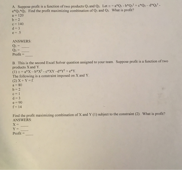 Solved If you are able to, can you show work in excel as | Chegg.com