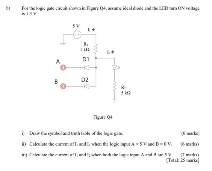 Solved For the logic gate circuit shown in Figure Q4, assume | Chegg.com