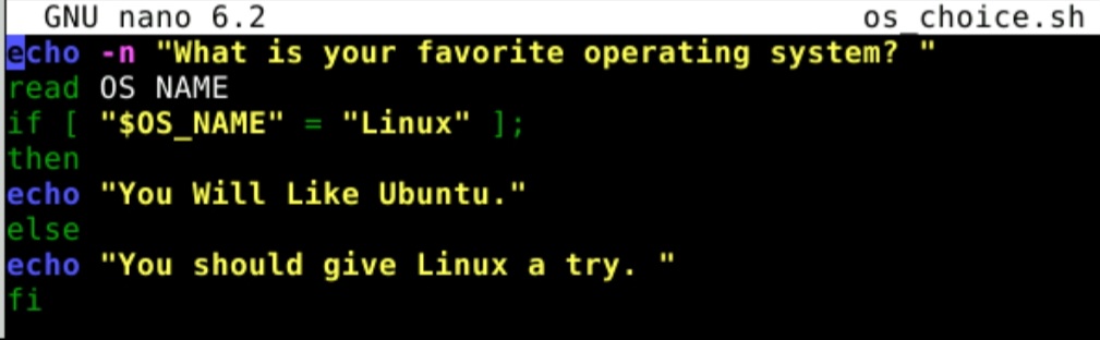 I need help with linux.The attached photo is my code | Chegg.com