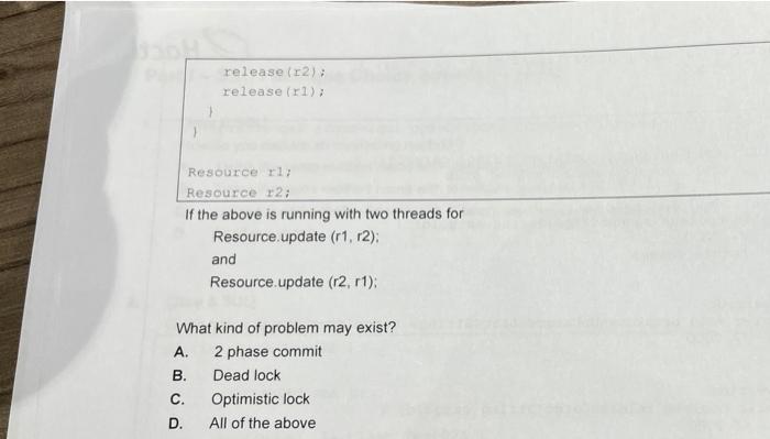 Solved 4. [Java & SQL) In below Java program class Resource | Chegg.com