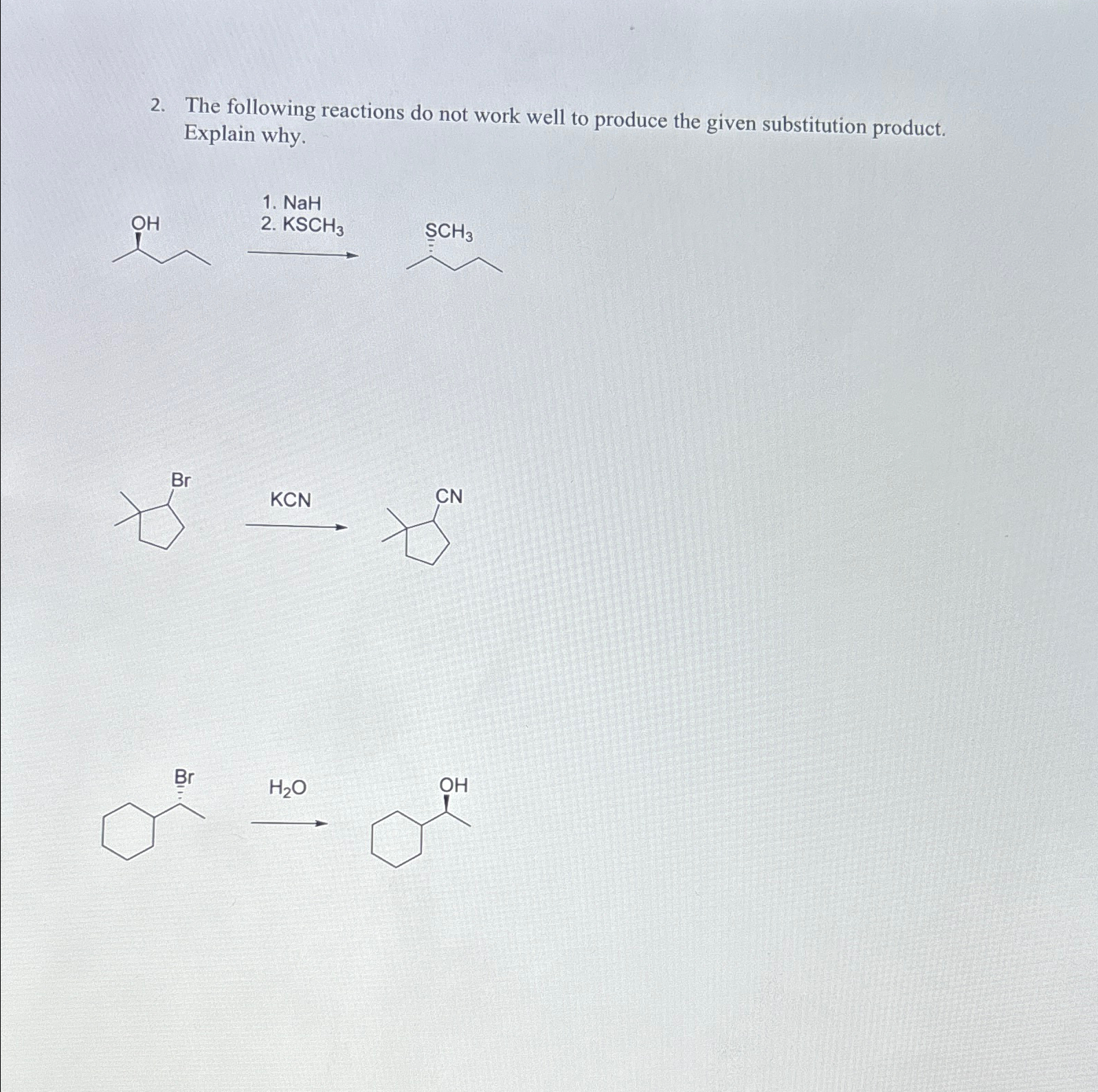 Solved The following reactions do not work well to produce | Chegg.com