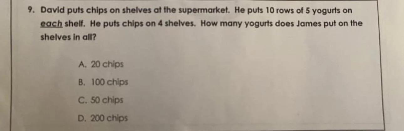 Solved David puts chips on shelves at the supermarket. He | Chegg.com
