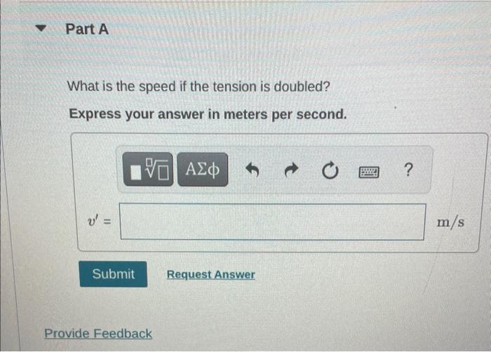 Solved The wave speed on a string under tension is 250 | Chegg.com