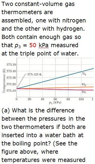 Solved Two constant - volume gas thermometers are assembled, | Chegg.com