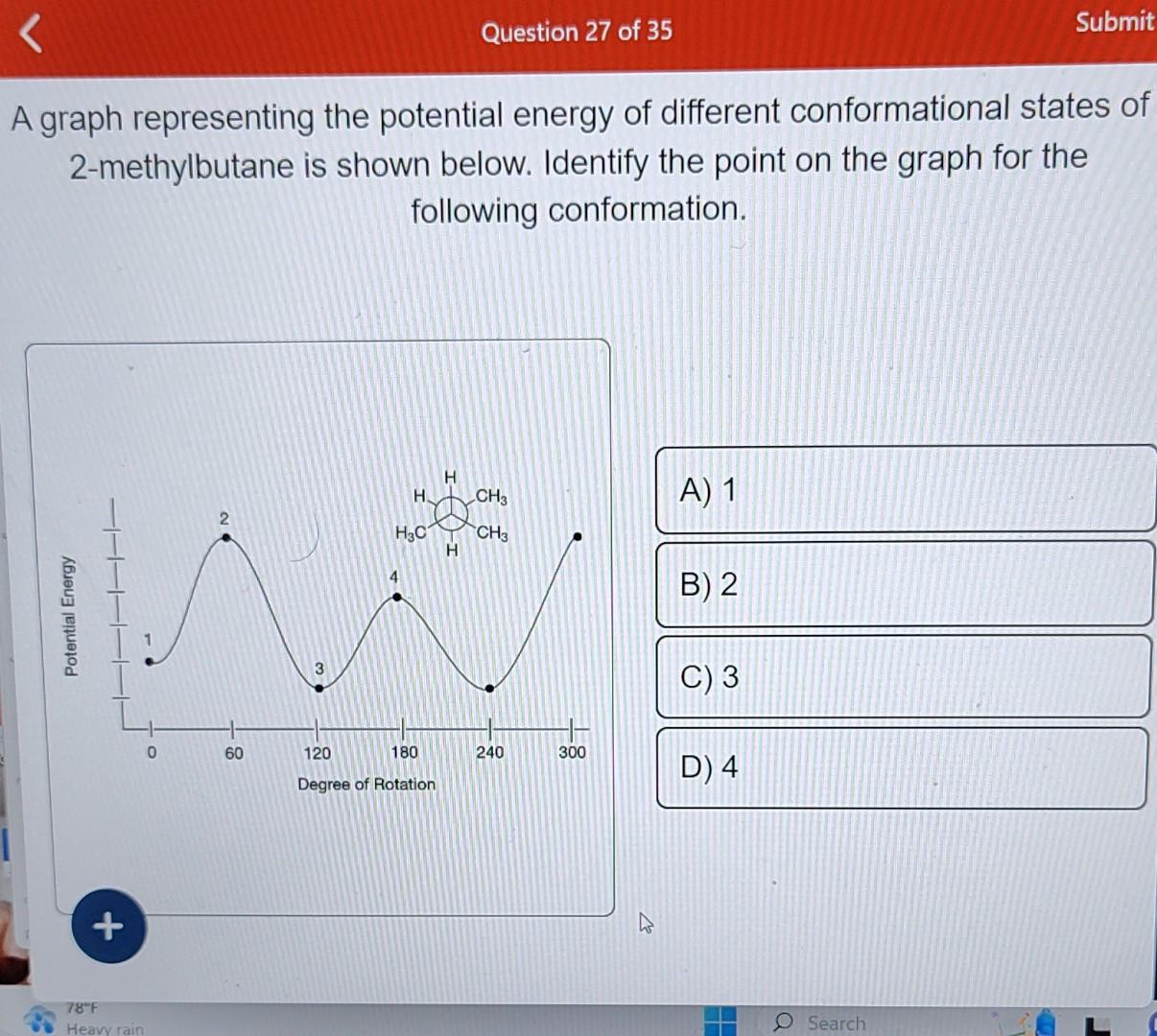 Solved A graph representing the potential energy of | Chegg.com