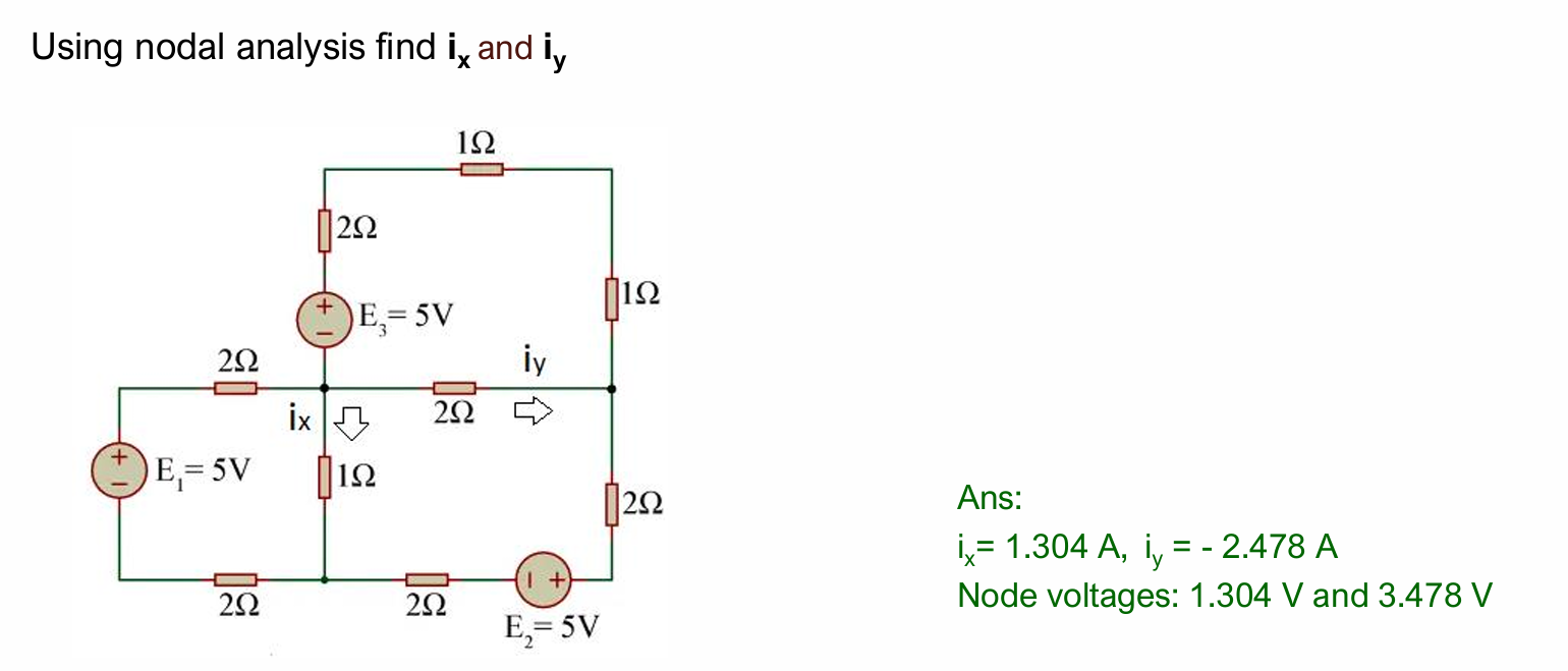 Solved Using nodal analysis find ix ﻿and | Chegg.com
