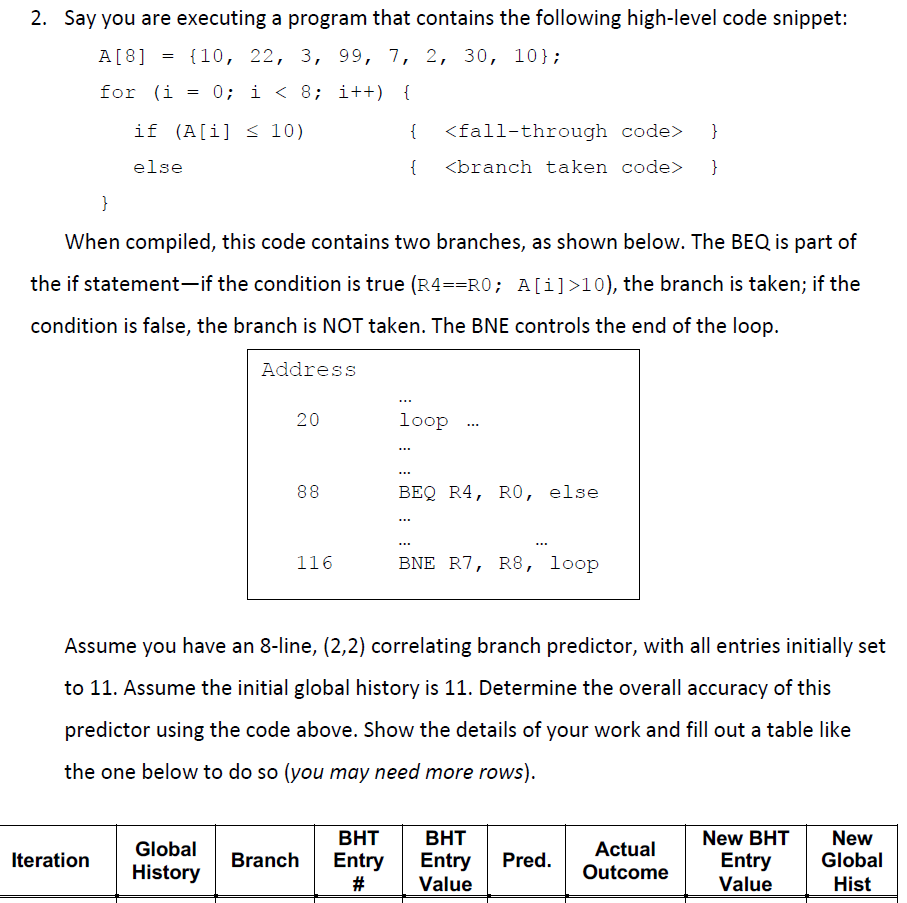 Solved In the code below, assume that inner loop has 4 | Chegg.com