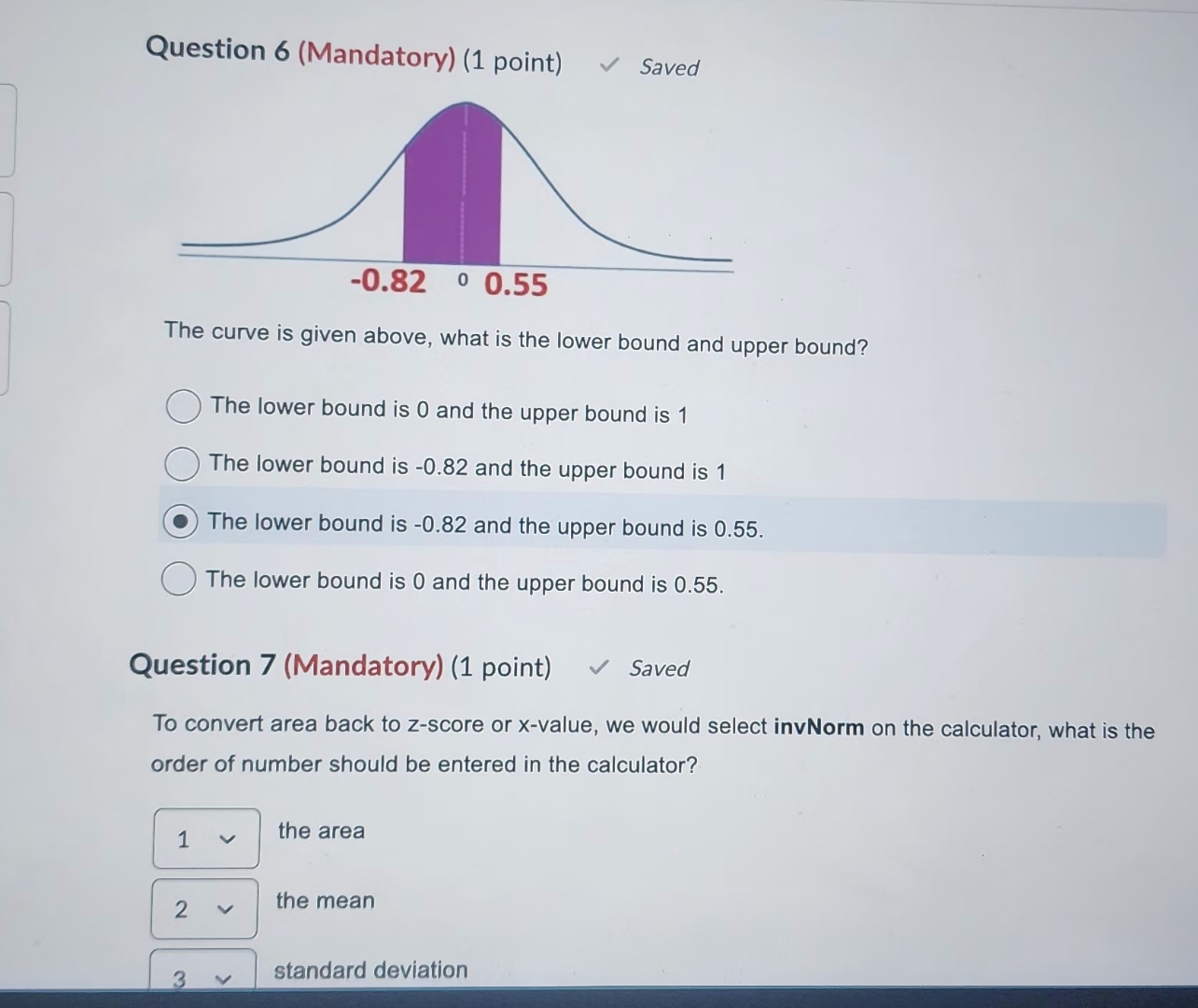 Solved Question 6 (Mandatory) (1 ﻿point) ﻿SavedThe curve is | Chegg.com