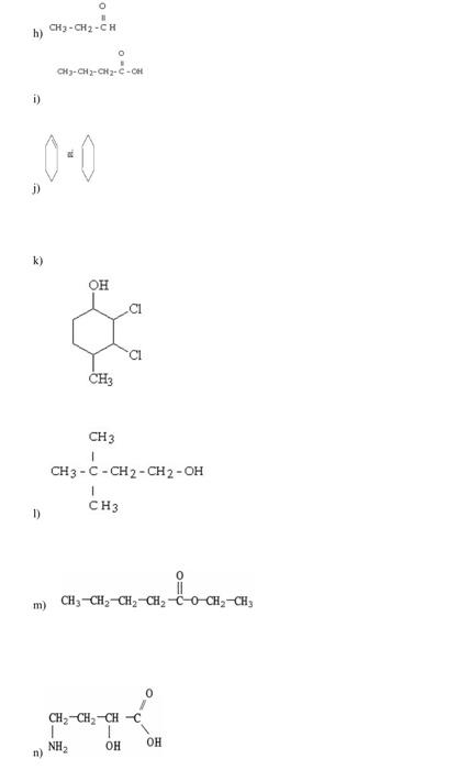 Solved 1- Name the following compounds: a CH3CHCH2 CH3 a) | Chegg.com